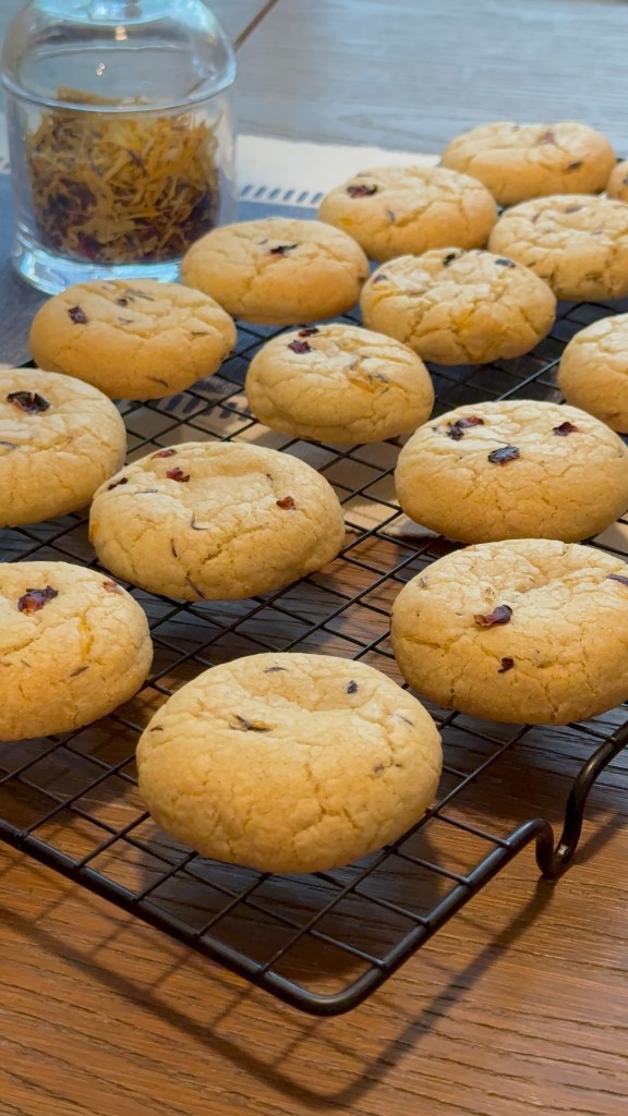 Chewy + Floral Rose Water Sugar Cookies